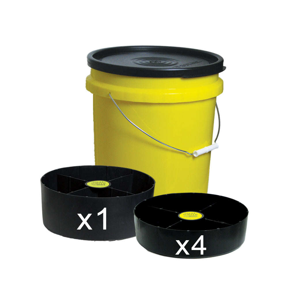 Stuff Sorter Organizer Bucket with 1 Large and 4 Small Trays — Triple S ...