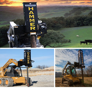Danuser Hammer Post Driver Skid Steer Attachment — Triple S Products