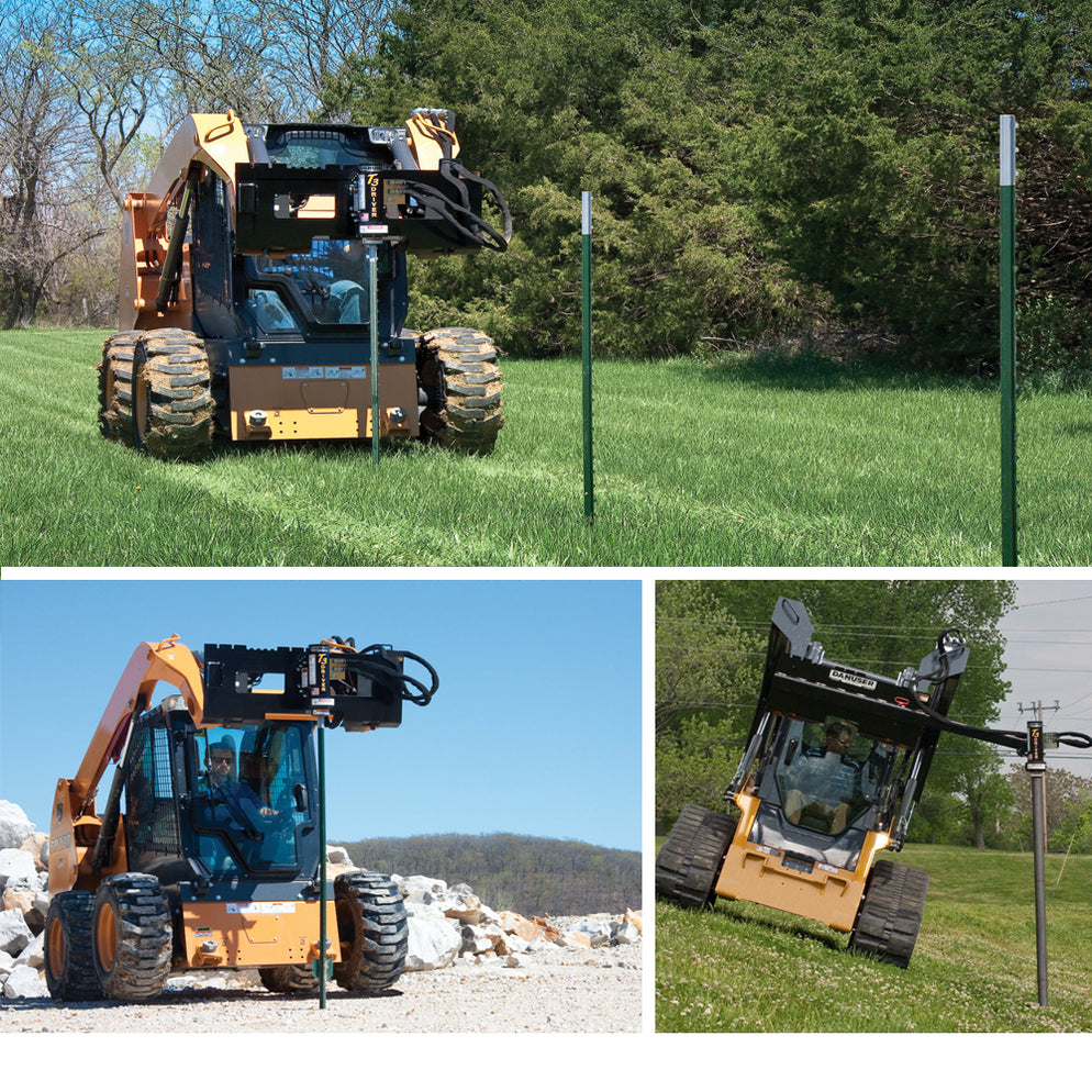 Danuser T3 Post Driver Skid Steer Attachment — Triple S Products