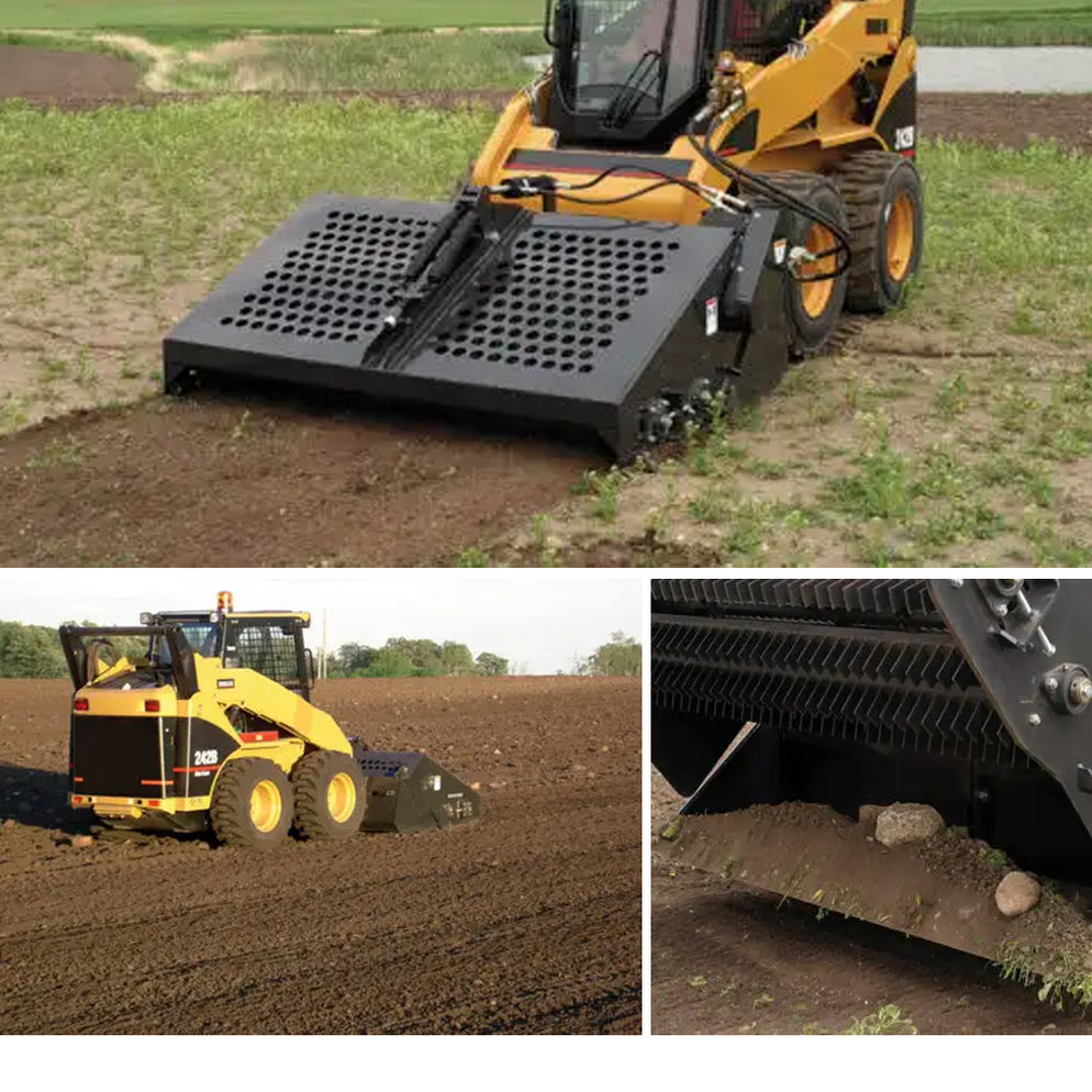 Triple S Power Landscape Rake Skid Steer Attachment — Triple S Products