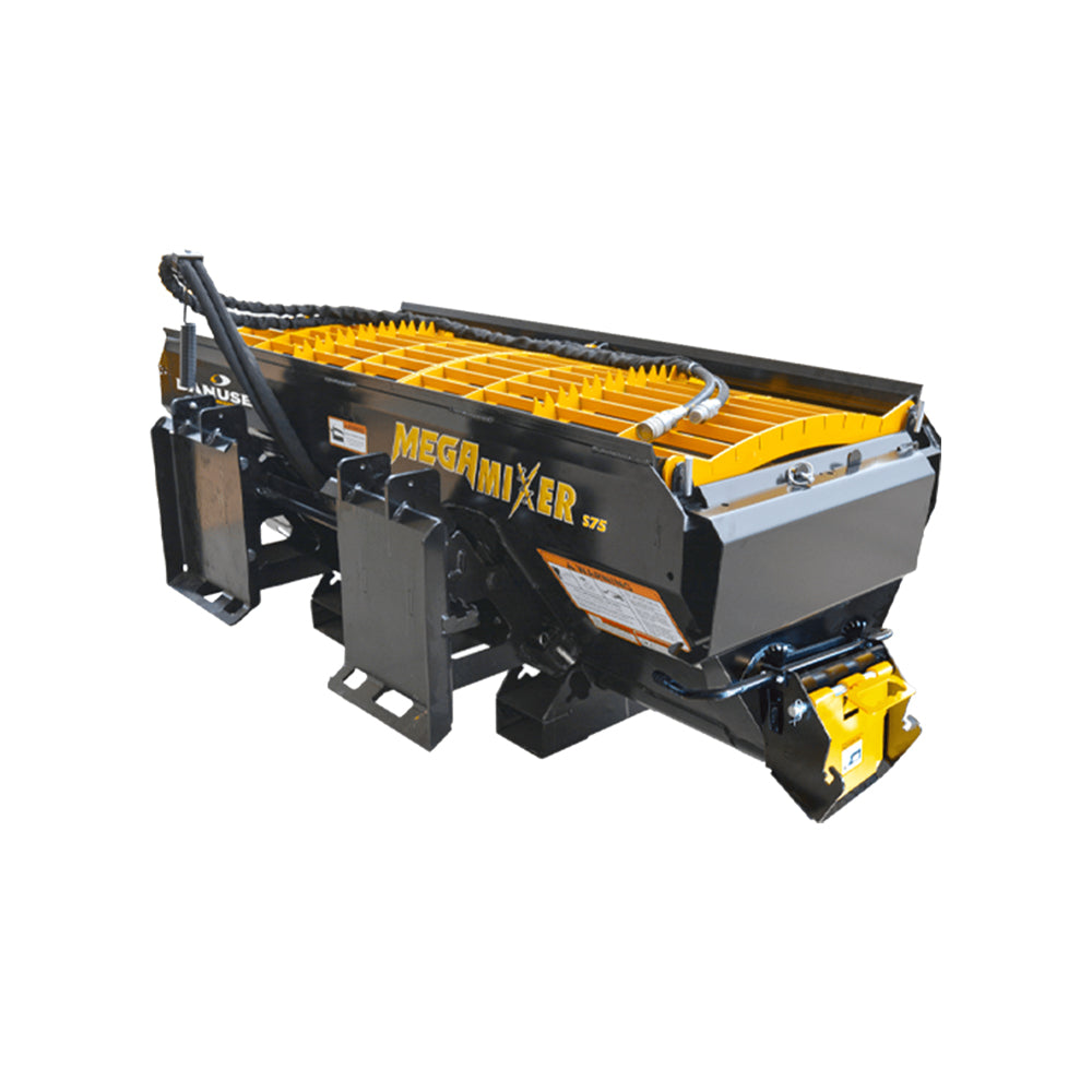 Mega Mixer Auger Bucket Skid Steer Attachment - 3/4 Yard — Triple S ...