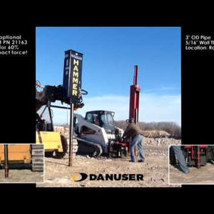 Danuser Hammer Post Driver Skid Steer Attachment — Triple S Products