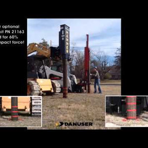 Danuser Hammer Post Driver Skid Steer Attachment — Triple S Products