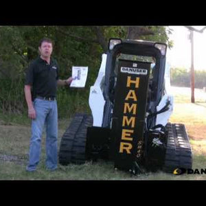 Danuser Hammer Post Driver Skid Steer Attachment — Triple S Products