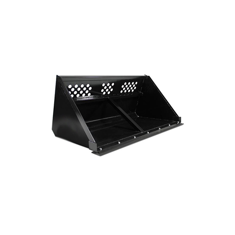 96" Triple S Light Material Snow Bucket Skid Steer Attachment — Triple ...