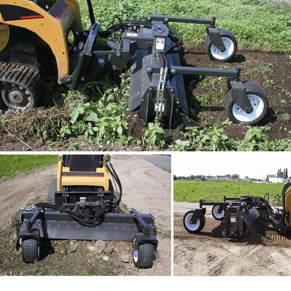 84" Triple S Power Soil Conditioner Skid Steer Attachment — Triple S ...