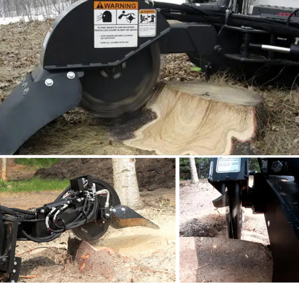 Triple S Power Stump Grinder Skid Steer Attachment — Triple S Products