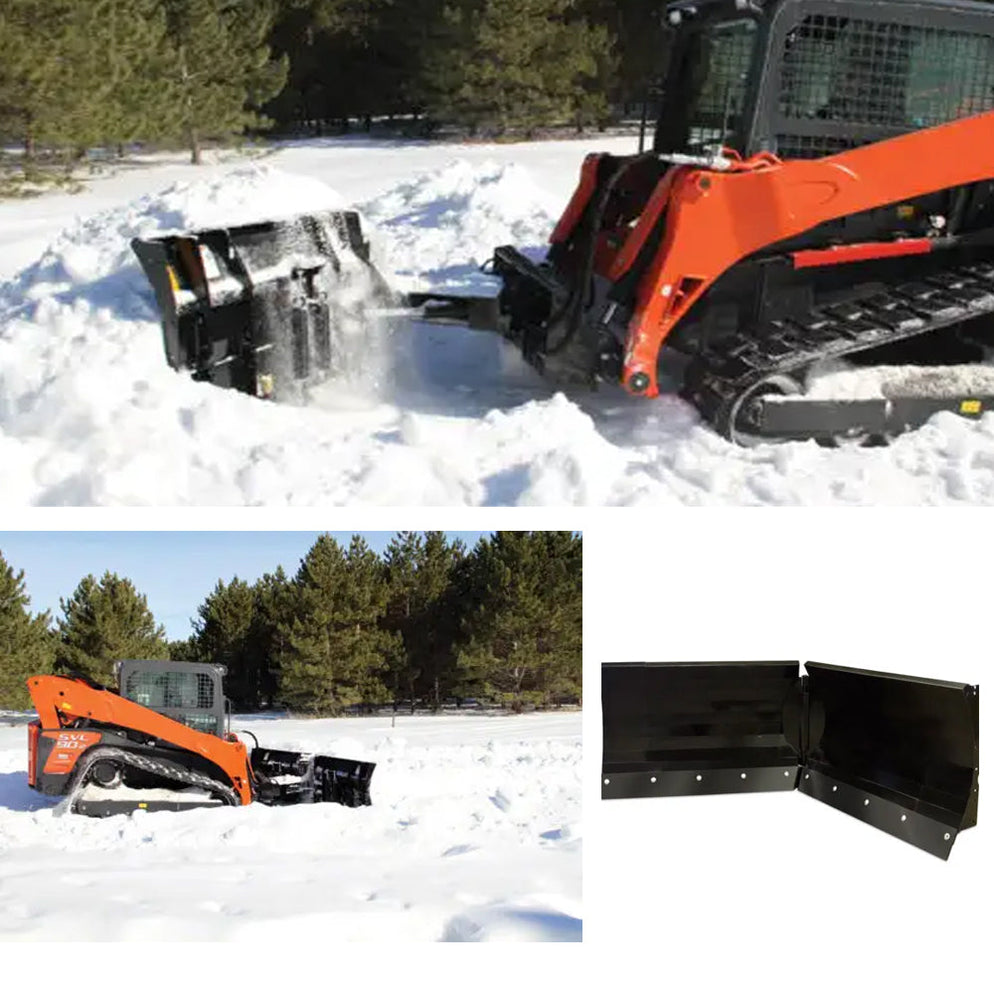 96" Triple S Power V-Plow Skid Steer Attachment — Triple S Products